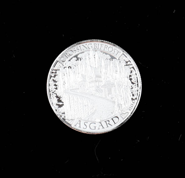 1 Oz. .999 Fine Silver "Odin - Crossing the Bifrost Bridge to Asgard ...