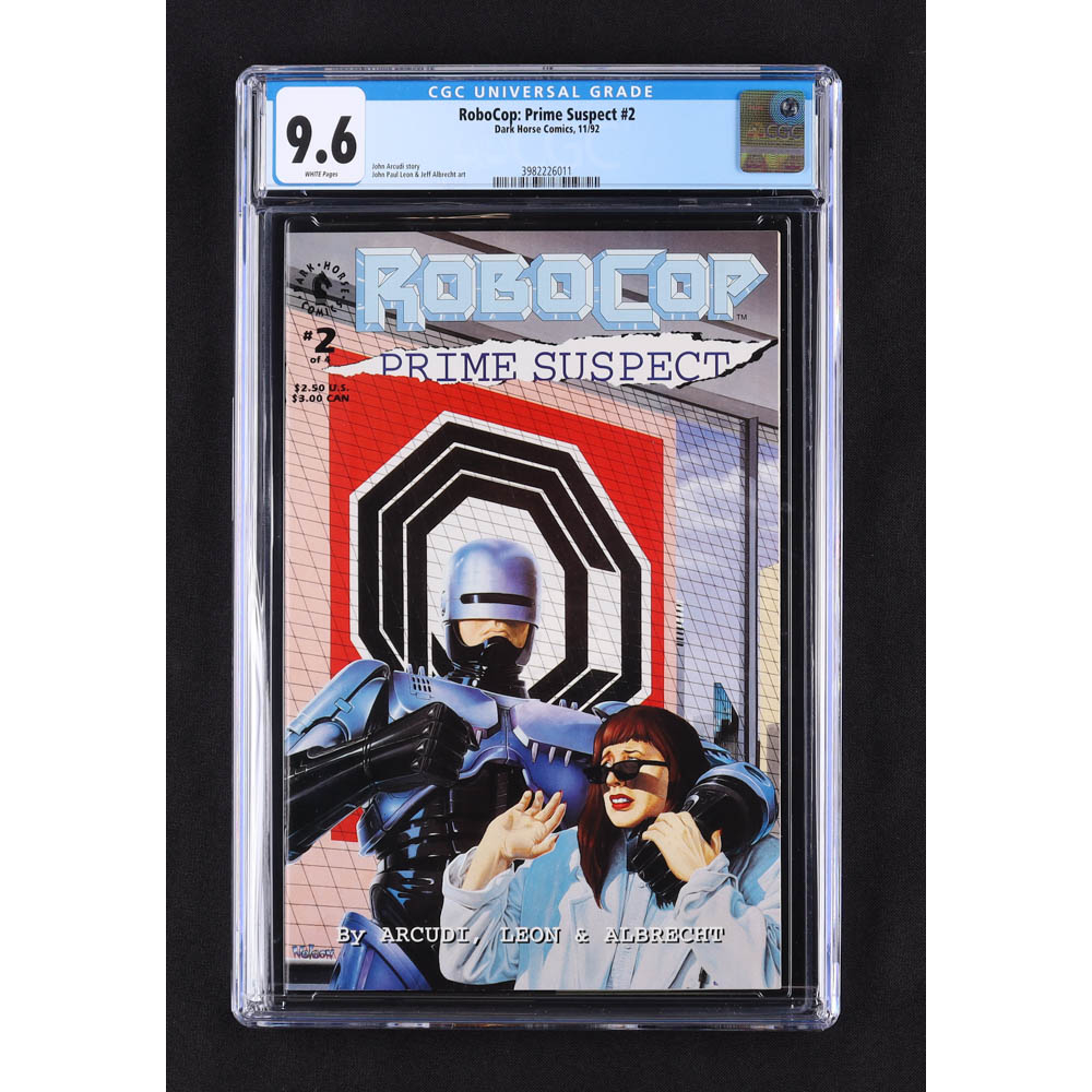 1992 "Robocop: Prime Suspect" Issue #2 Dark Horse Comic Book (CGC 9.6 ...