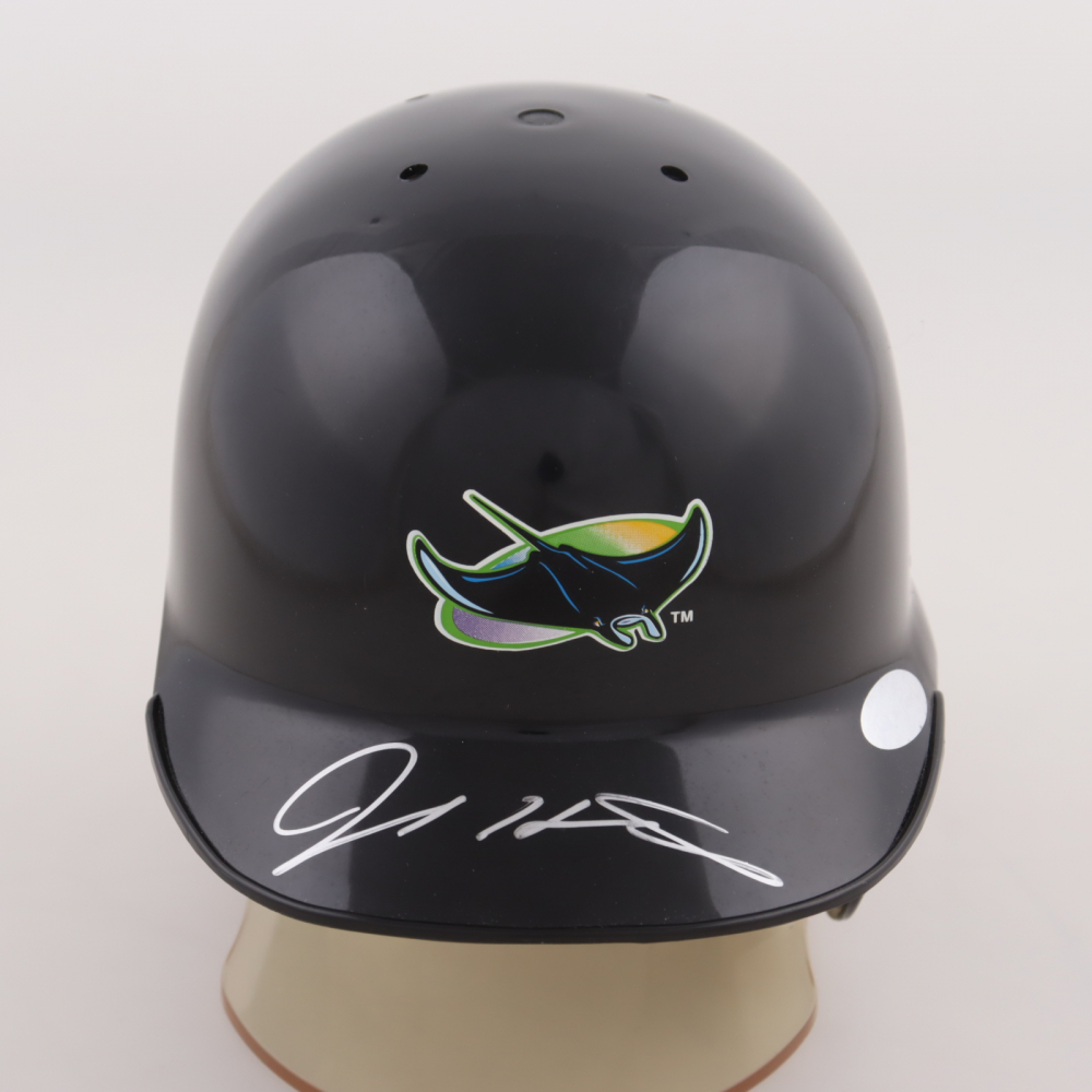 Josh Hamilton Signed Rays Mini Helmet (Just The Proof) | Pristine Auction