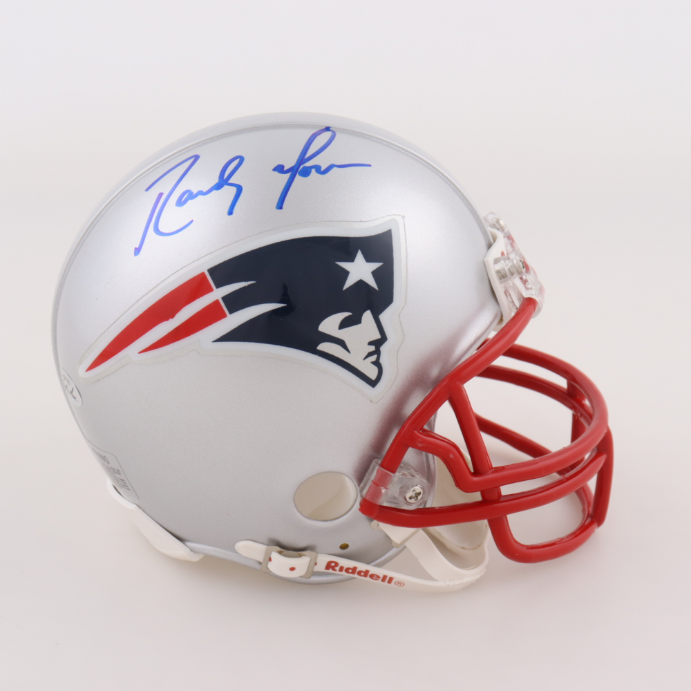 Randy Moss Signed Patriots Mini Helmet (Radtke & Moss) | Pristine Auction