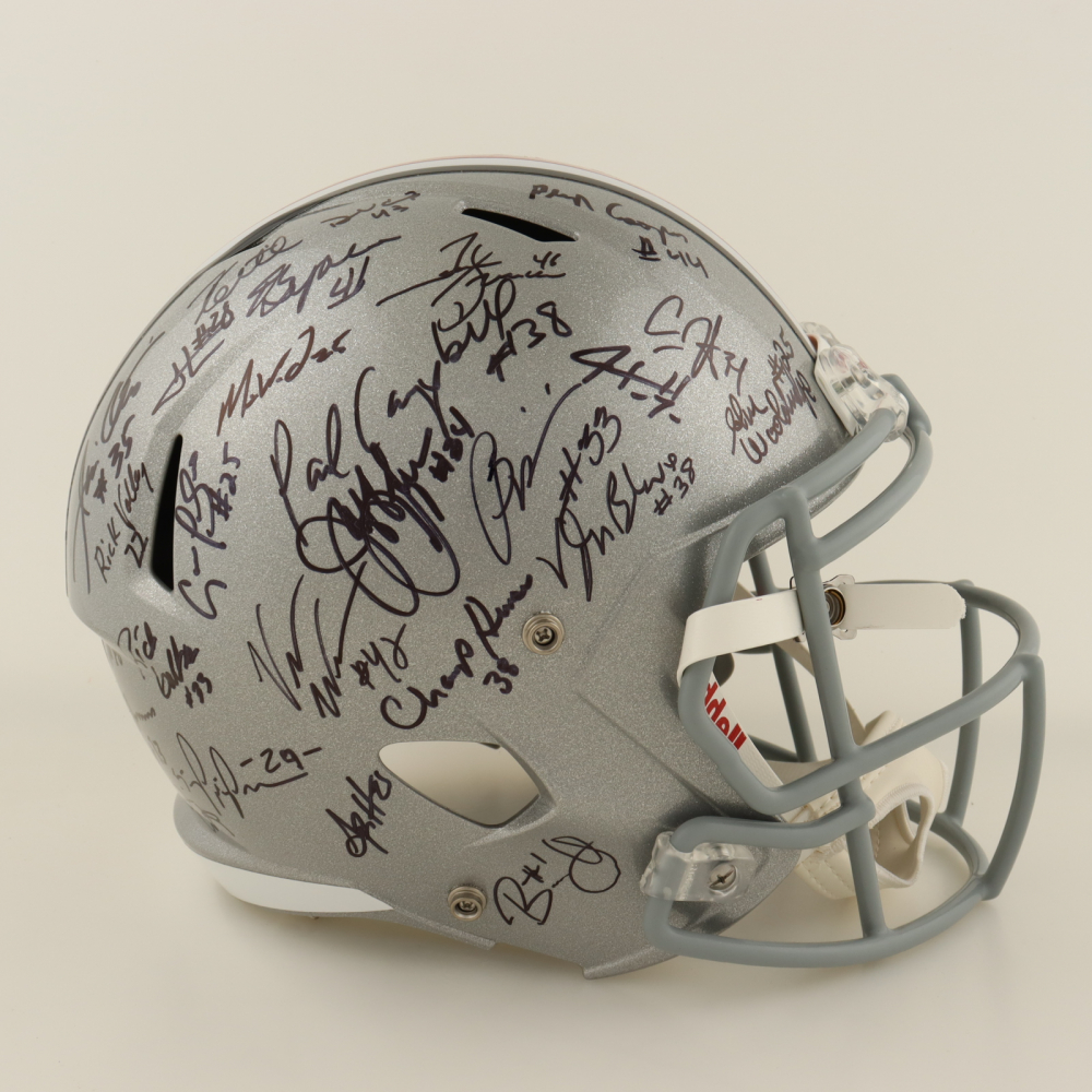 Ohio State Buckeyes Full-Size Speed Helmet Team-Signed by (23) with Tim ...