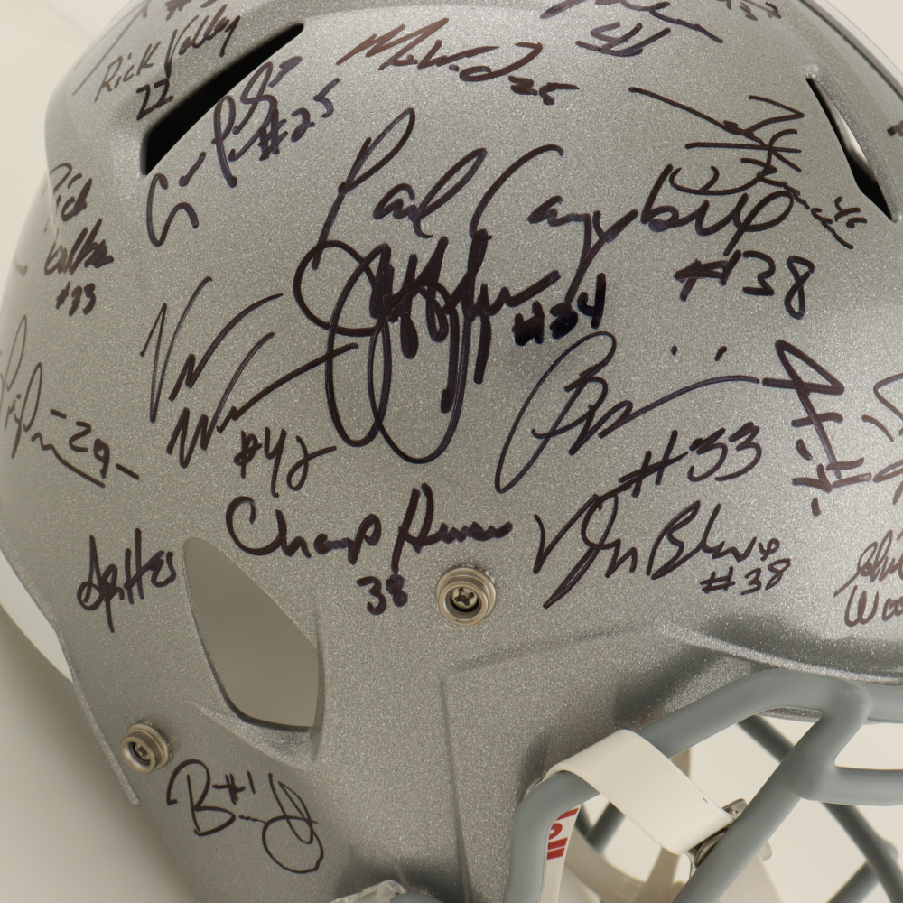 Ohio State Buckeyes Full-Size Speed Helmet Team-Signed by (23) with Tim ...