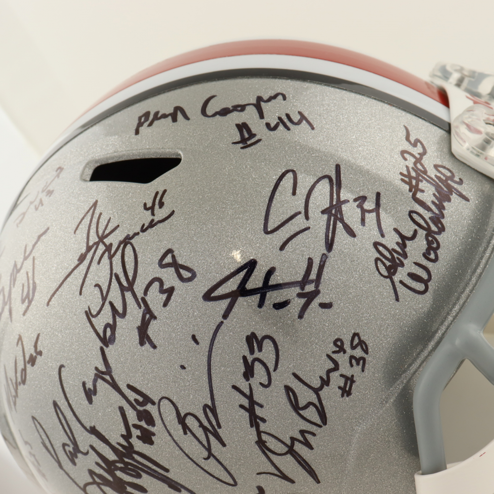 Ohio State Buckeyes Full-Size Speed Helmet Team-Signed by (23) with Tim ...