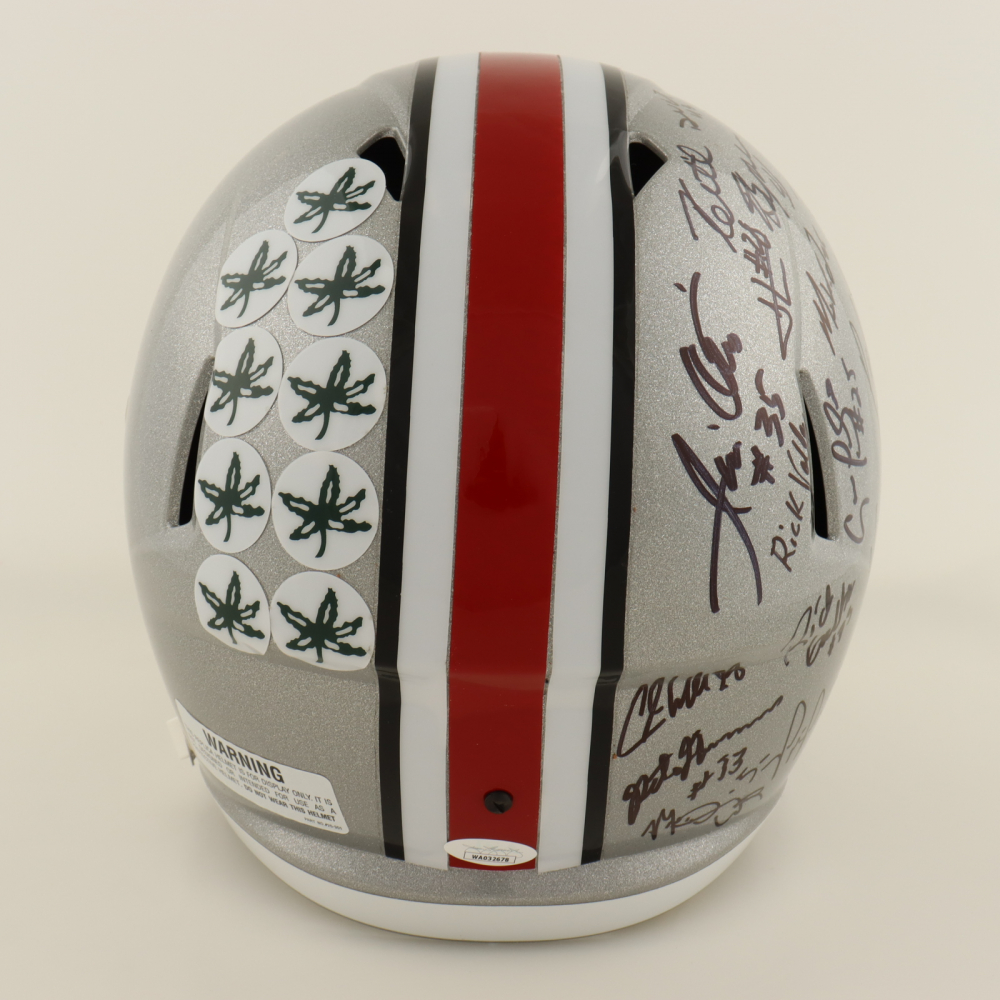 Ohio State Buckeyes Full-Size Speed Helmet Team-Signed by (23) with Tim ...