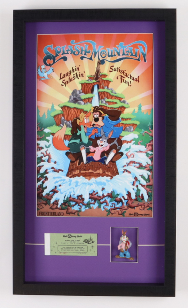 Disneyland "Splash Mountain" Custom Framed Print Display with Brer ...
