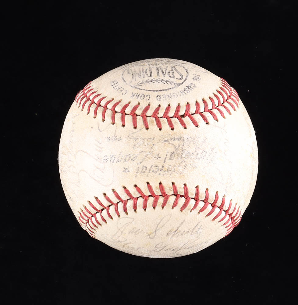 1967 World Series Champions ONL Baseball Signed by (23) with Red ...