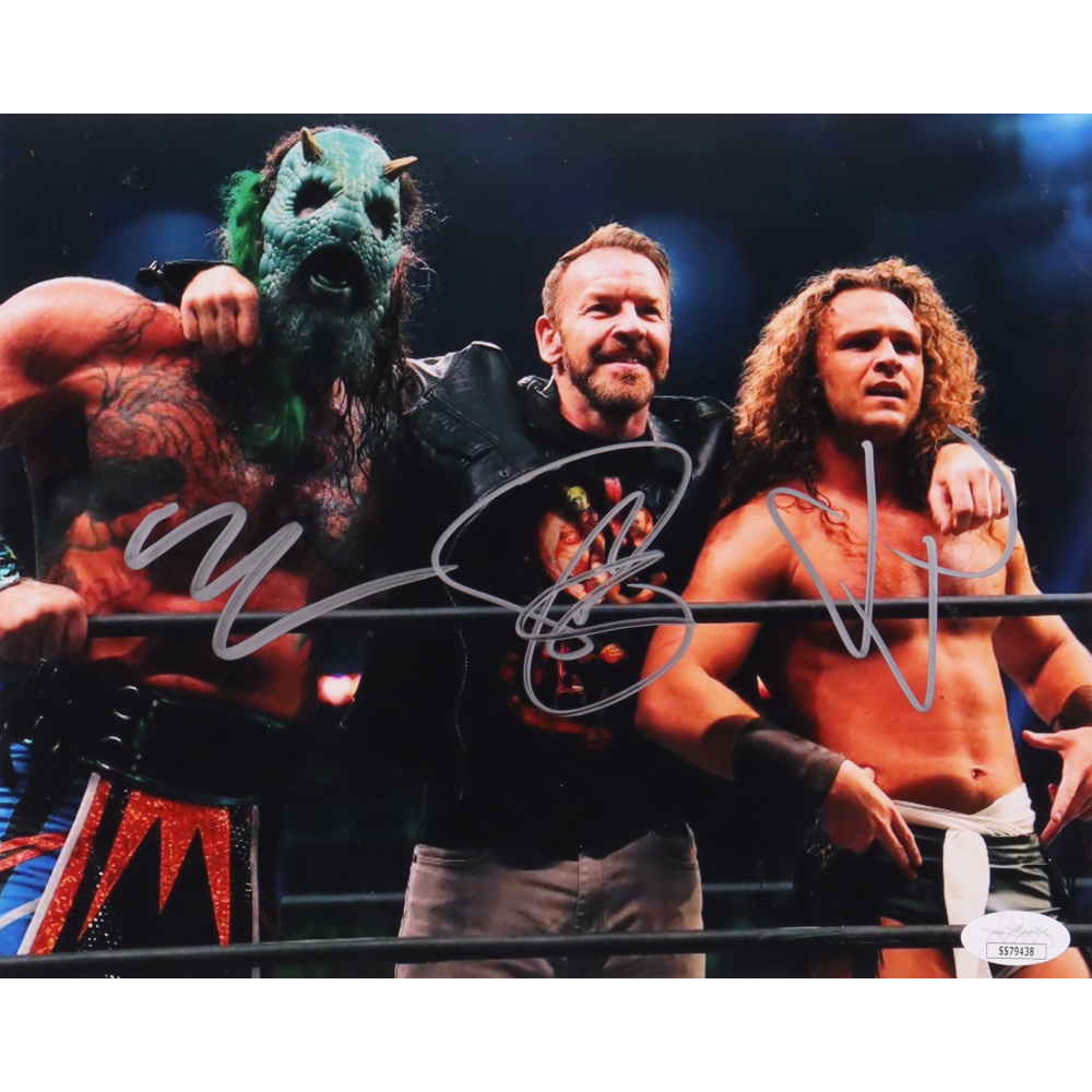 Christian, Jungle Boy & Luchasaurus Signed AEW 8x10 Photo (JSA ...