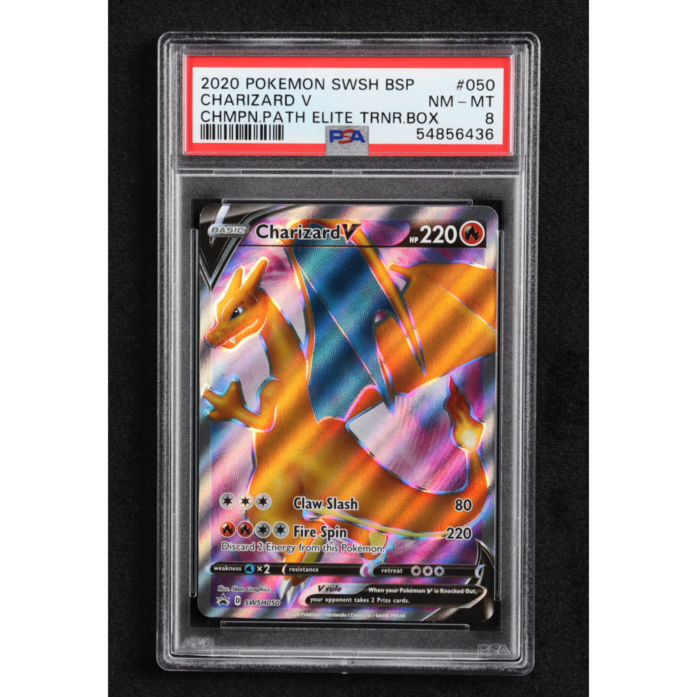 Charizard V Pokemon 2020 Sword & Shield Promo SWSH#50 (PSA 8 ...