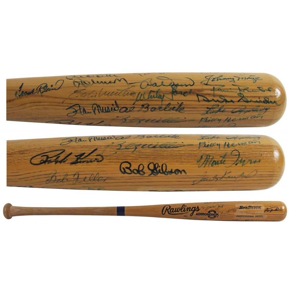 Baseball Hall of Famers Rawlings Big Stick Pro Baseball Bat Signed By ...