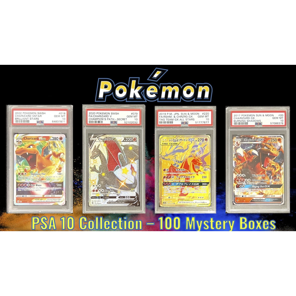 Pokemon PSA 10 Collection - PSA 10 in Every Box - 100 Box Total ...