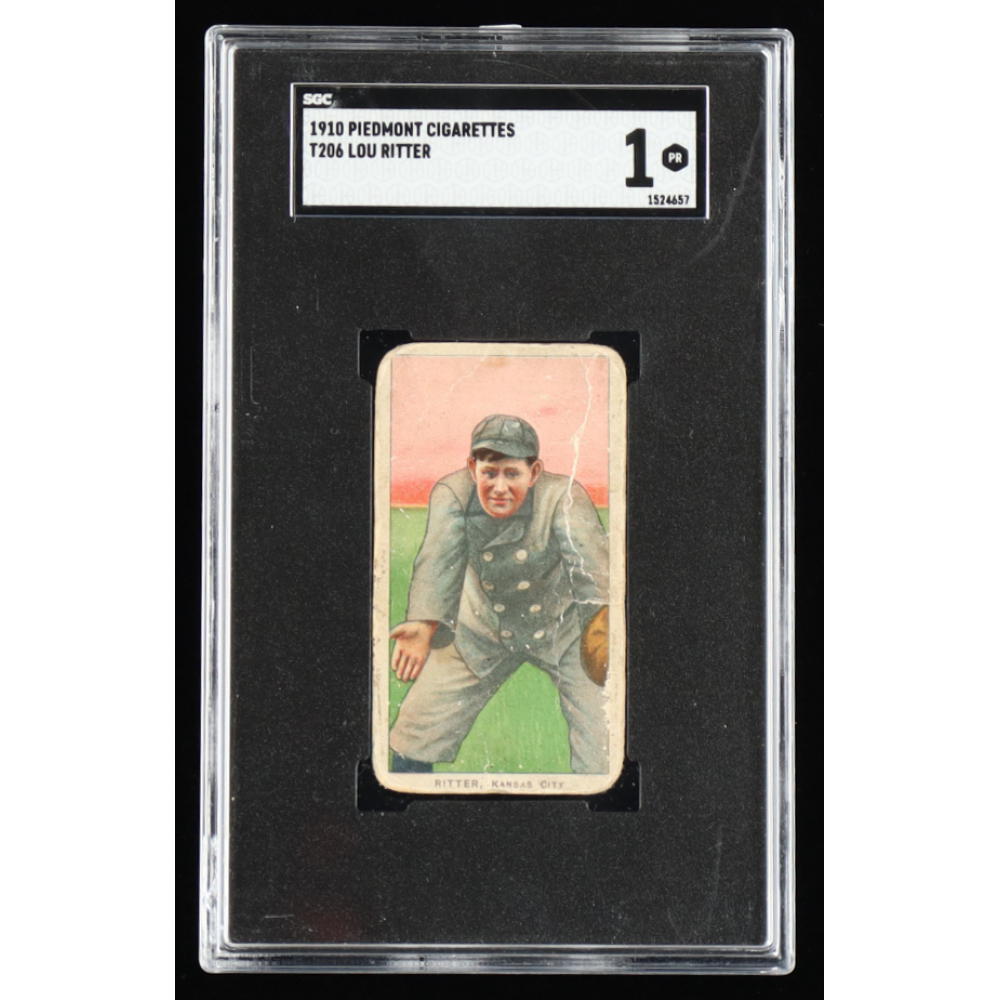 Lou Ritter 1909-11 T206 #414 (SGC 1) | Pristine Auction