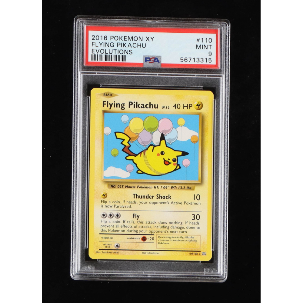Flying Pikachu Pokemon 2016 Evolutions #110 (PSA 9) | Pristine Auction
