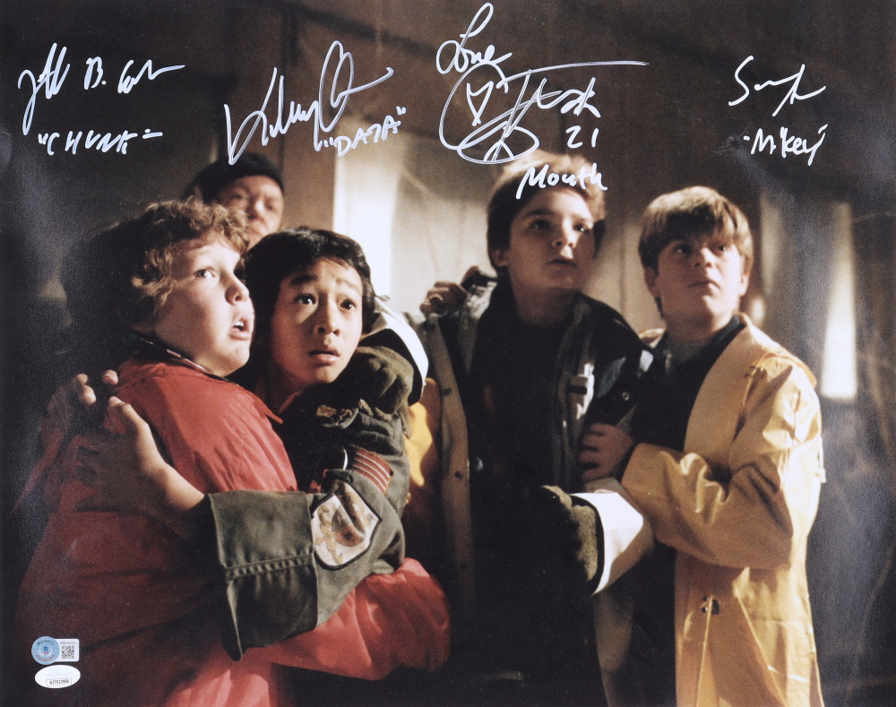 "The Goonies" 16x20 Photo Cast-Signed by (4) with Sean Astin, Jeff ...