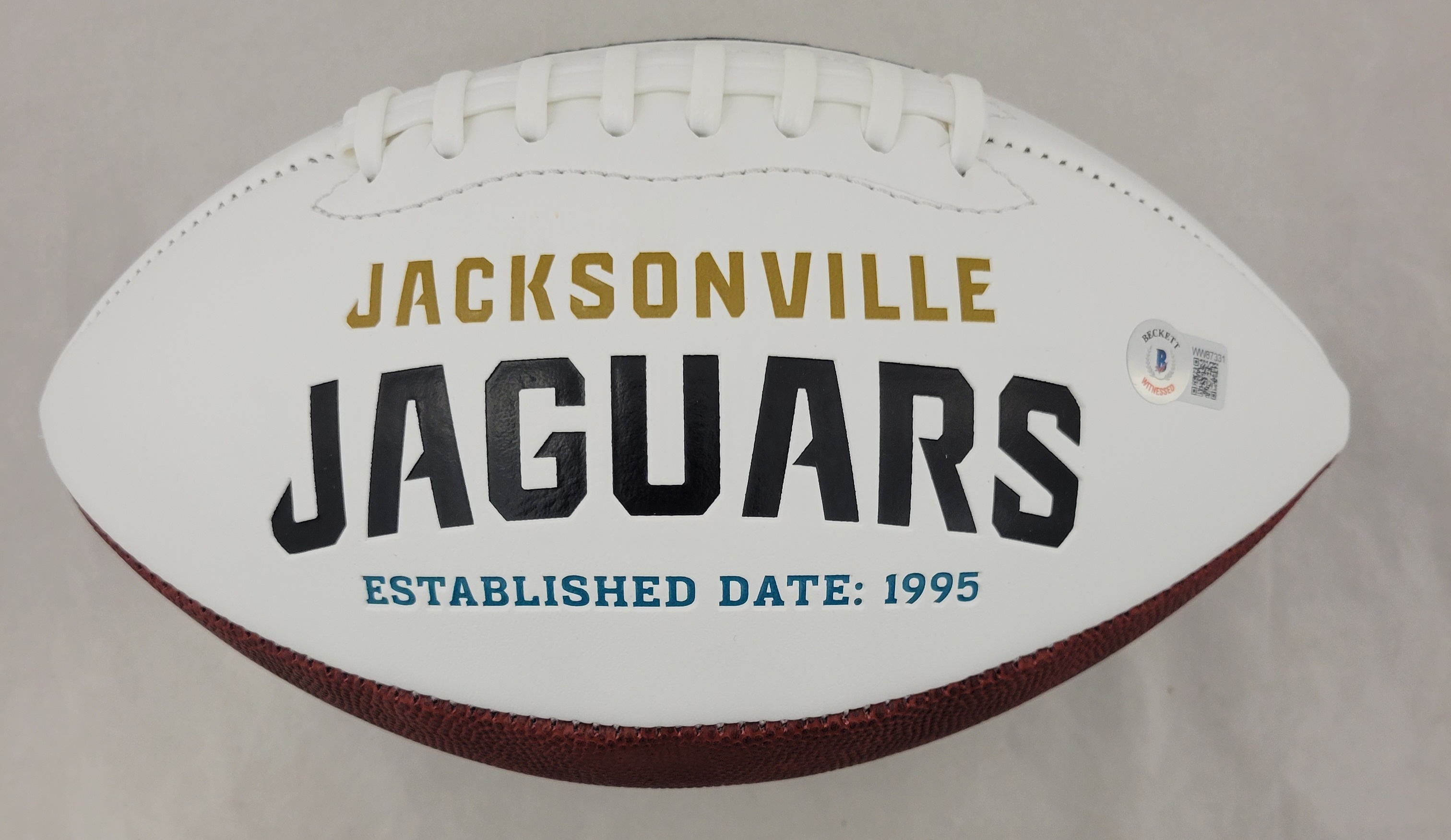 Travon Walker Signed Jaguars Logo Football (Beckett) | Pristine Auction