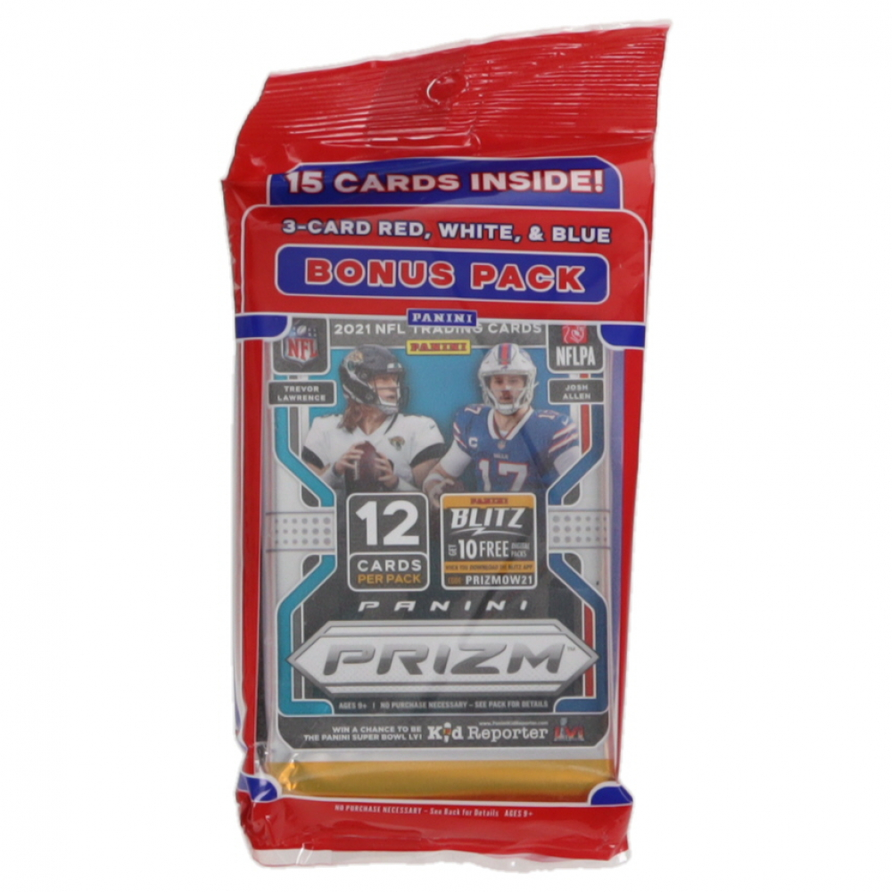 2021 Panini Prizm Football Cello Multi Pack Box with (12) Packs ...