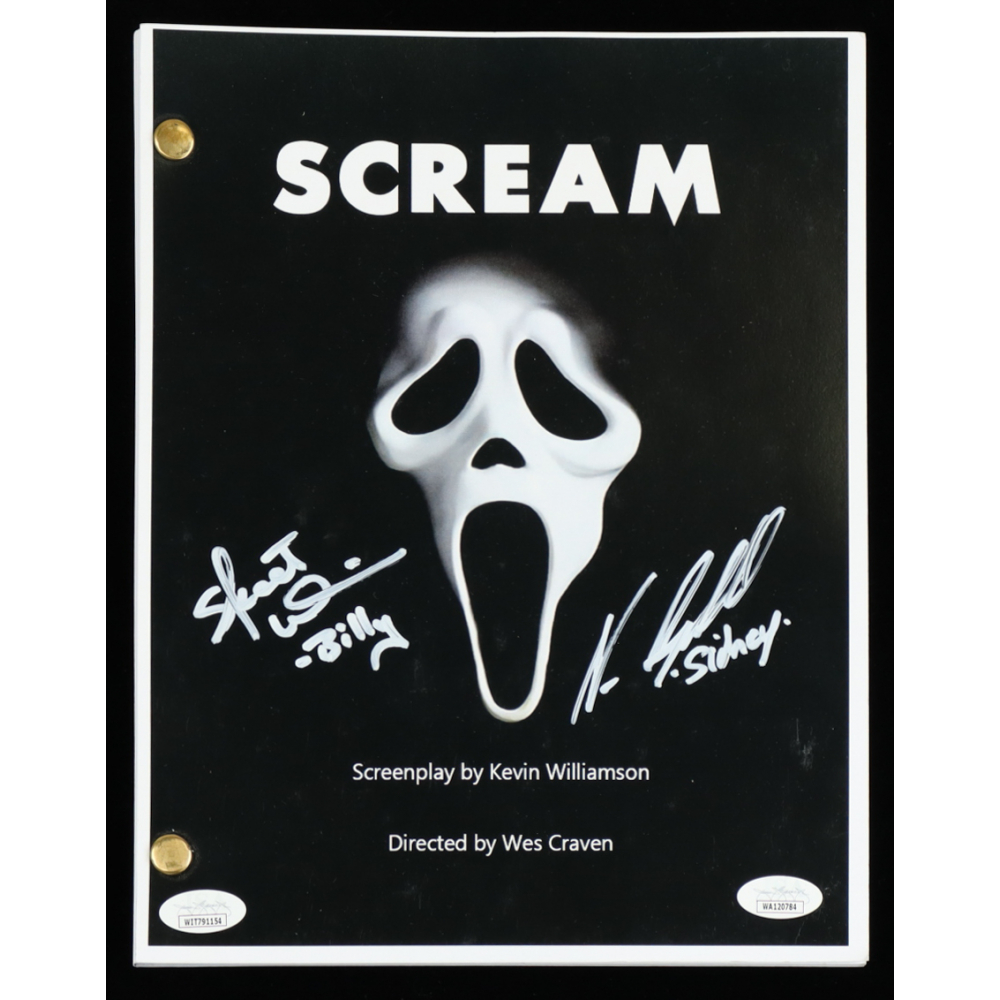 Neve Campbell & Skeet Ulrich Signed "SCREAM" Movie Script Inscribed ...