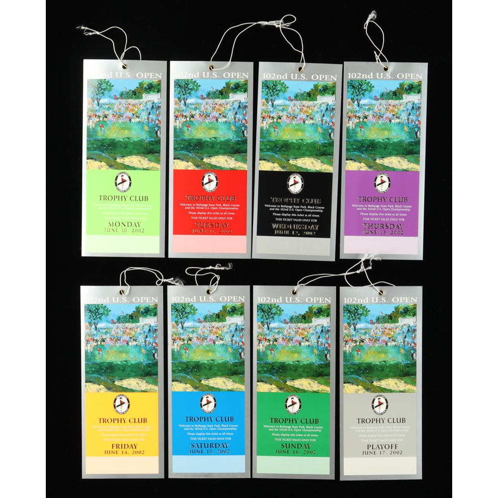 Set of (12) U.S. Open Golf Championship Tickets with Official Scorecard ...