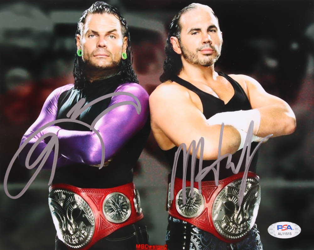 Matt & Jeff Hardy Signed WWE 8x10 Photo (PSA) | Pristine Auction
