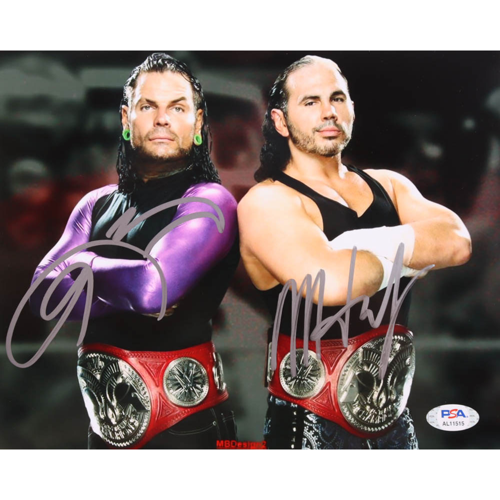 Matt & Jeff Hardy Signed WWE 8x10 Photo (PSA) | Pristine Auction