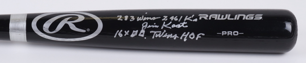 Jim Kaat Signed Rawlings Pro Baseball Bat with Multiple Inscriptions ...