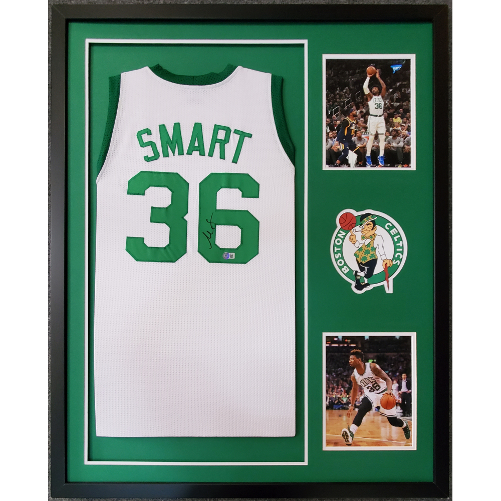 Marcus Smart Signed Custom Framed Jersey Display (Beckett) | Pristine ...
