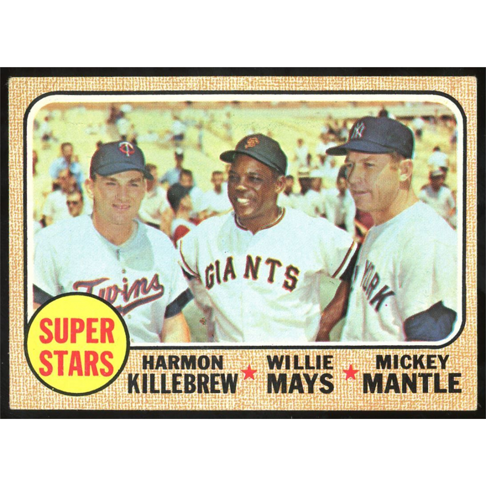 Harmon Killebrew / Willie Mays / Mickey Mantle 1968 Topps #490 Super ...