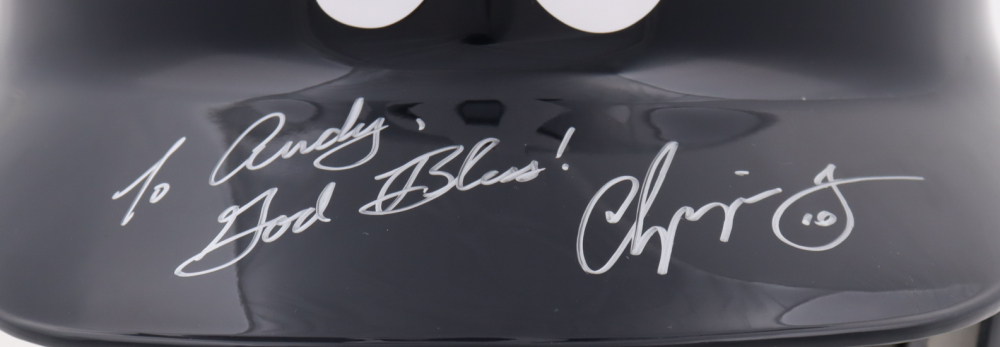 Chipper Jones Signed Braves Full-Size Batting Helmet with Display Case ...