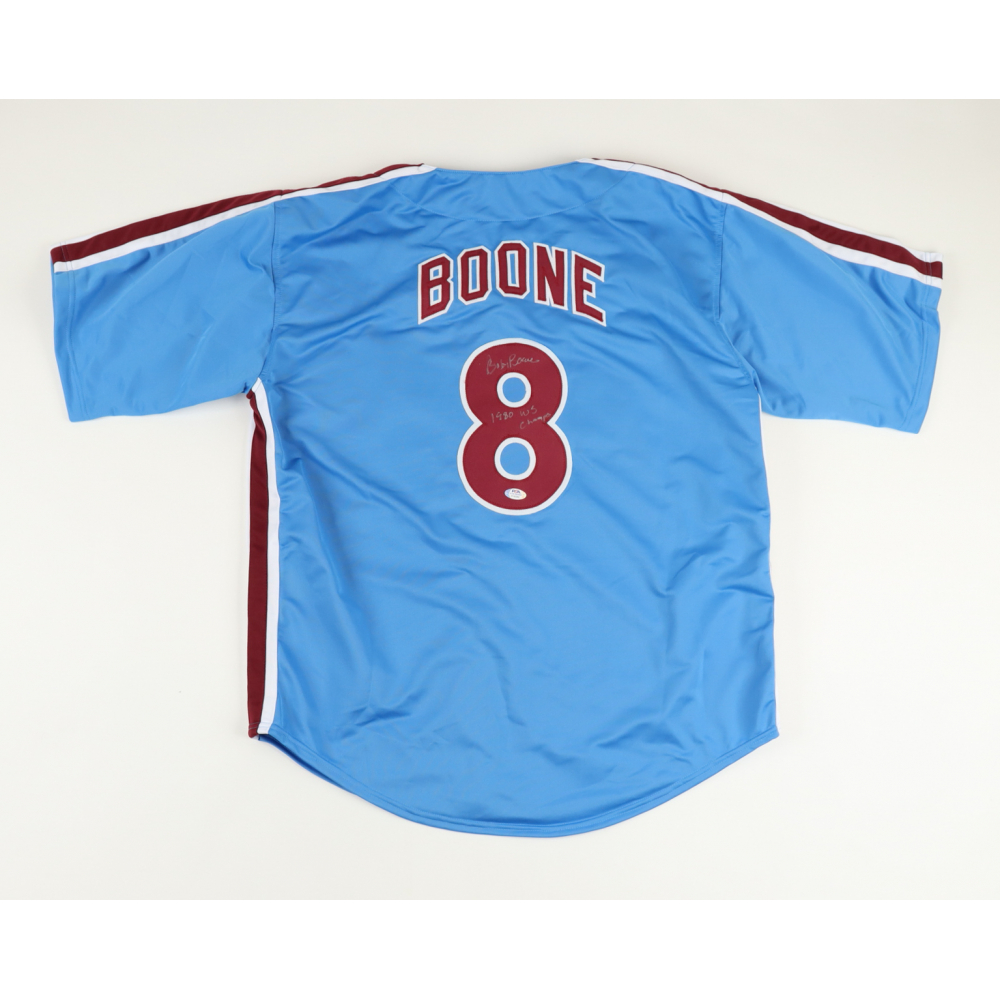 Bob Boone Signed Jersey Inscribed "1980 WS Champ" (PSA) | Pristine Auction
