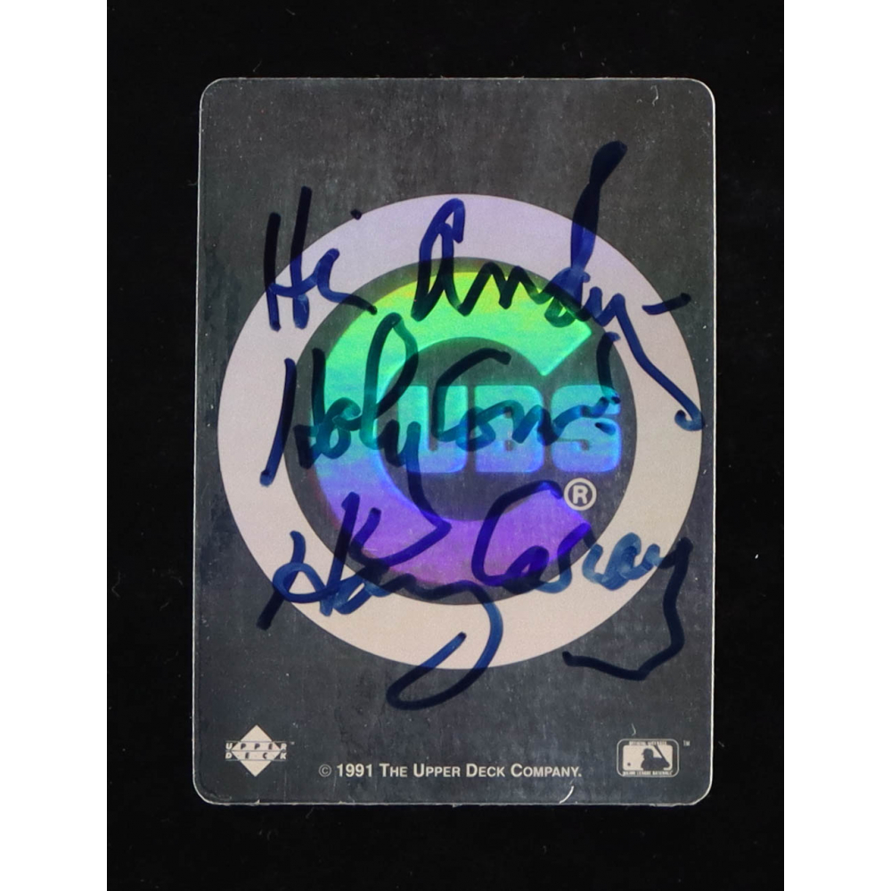 Harry Caray Signed 1991 Upper Deck - Team Logo Hologram Inserts #CHCU ...
