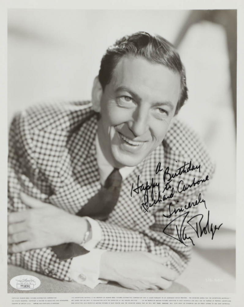 Ray Bolger Signed 8x10 Photo Inscribed "A Happy Birthday" (JSA ...