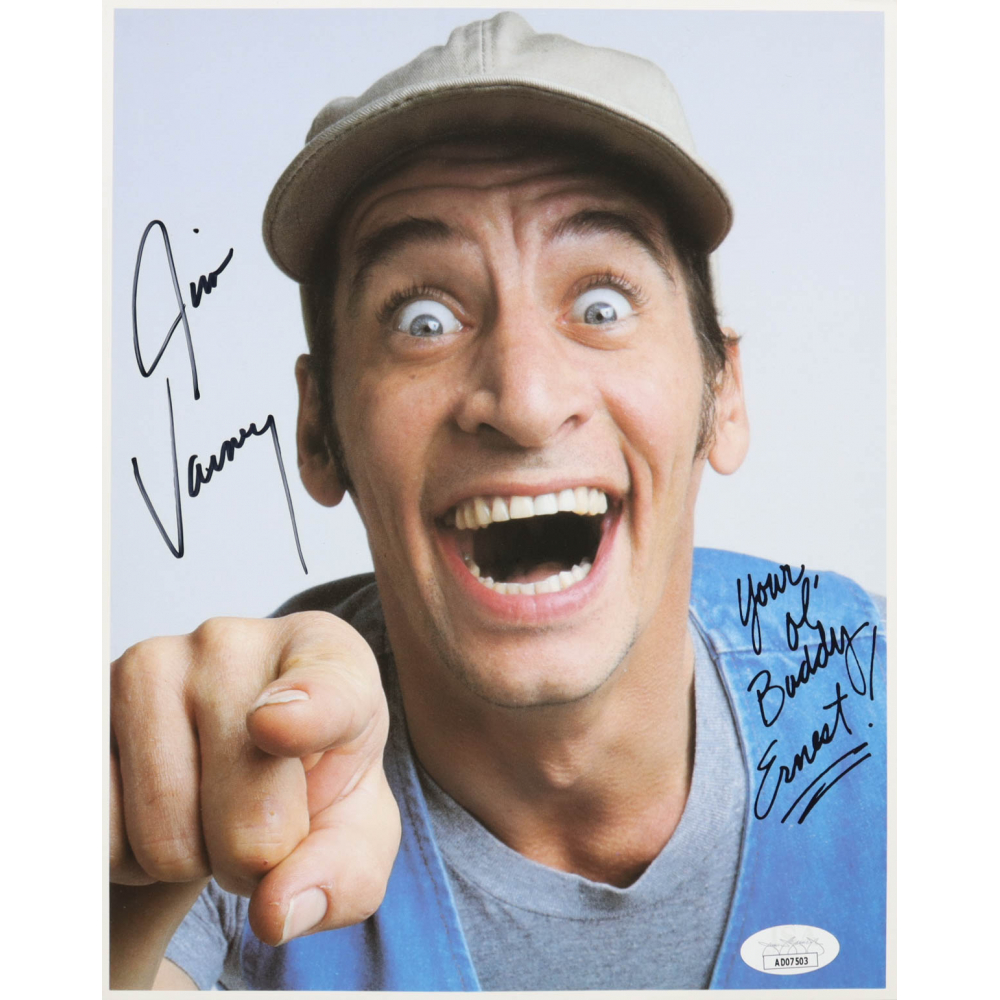 Jim Varney Signed "Hey Vern, It's Ernest!" 8x10 Photo Inscribed "Your ...