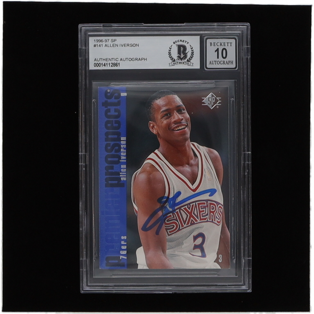 Allen Iverson Signed 1996-97 SP #141 RC (BGS) | Pristine Auction