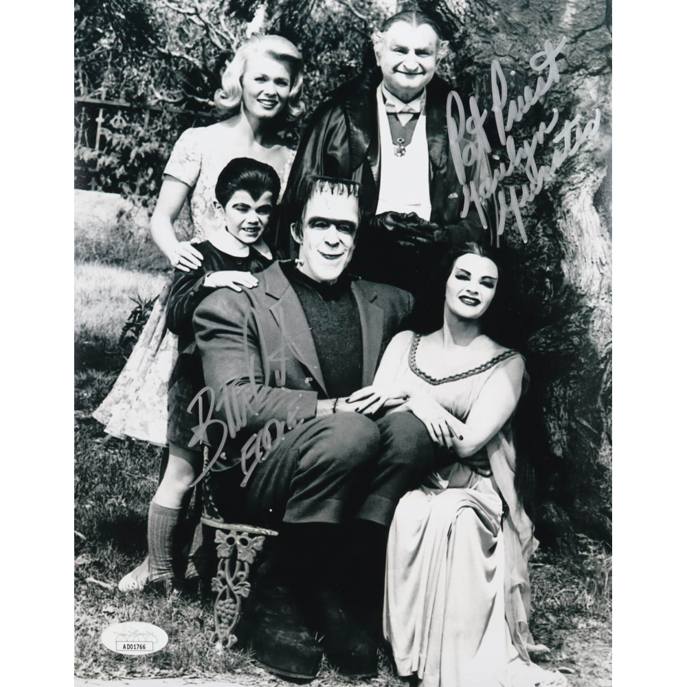 Pat Priest & Butch Patrick Signed "The Munsters" 8x10 Photo Inscribed ...