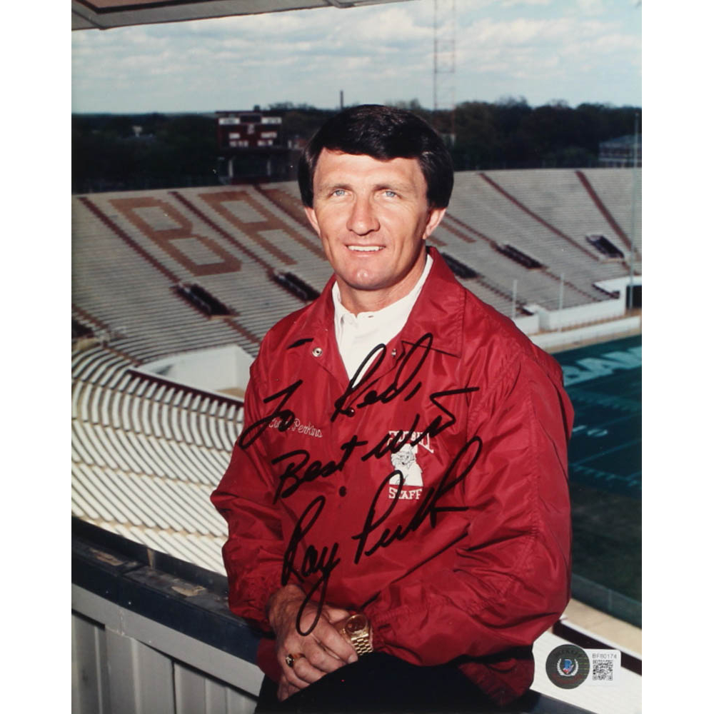 Ray Perkins Signed Alabama Crimson Tide 8x10 Photo Inscribed "Best ...