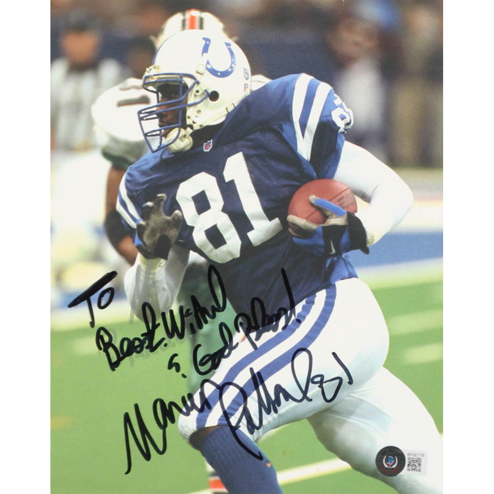Marcus Pollard Signed Colts 8x10 Photo Inscribed "Best Wishes & God ...