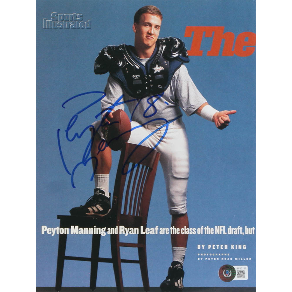 Peyton Manning Signed "Sports Illustrated" 8x10 Magazine Cutout ...