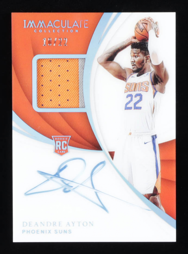 Deandre Ayton 2018-19 Immaculate Collection Rookie Patch Autographs ...