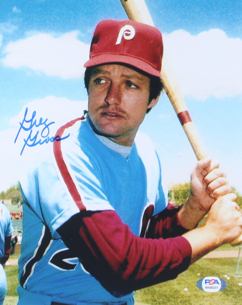 Greg Gross Signed Phillies 8x10 Photo (PSA) | Pristine Auction