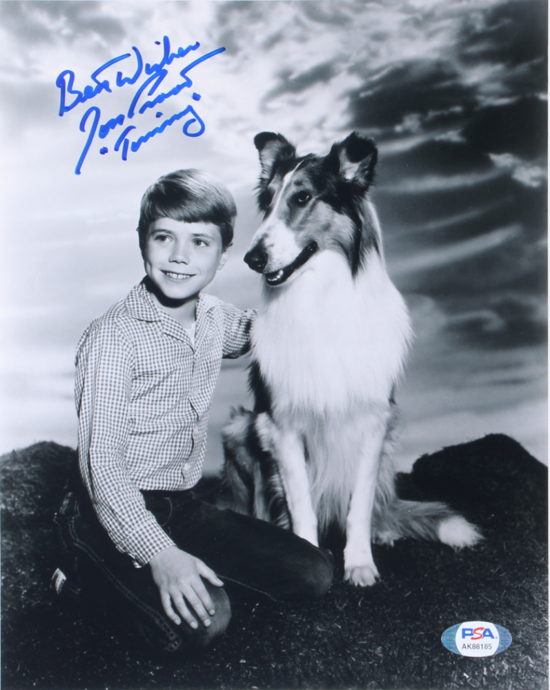 Jon Provost Signed "Lassie" 8x10 Photo Inscribed "Best Wishes" & "Timmy ...