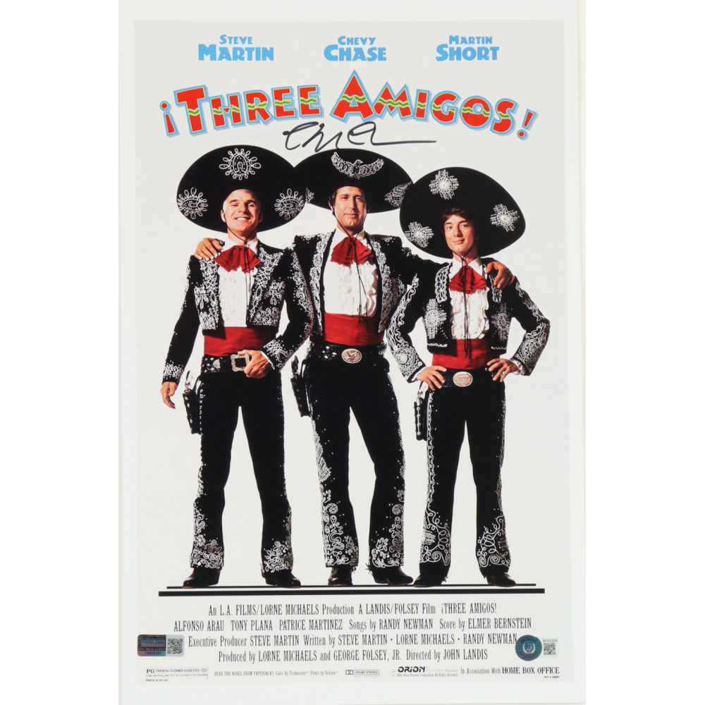 Chevy Chase Signed "Three Amigos!" 11x17 Photo (Beckett) | Pristine Auction
