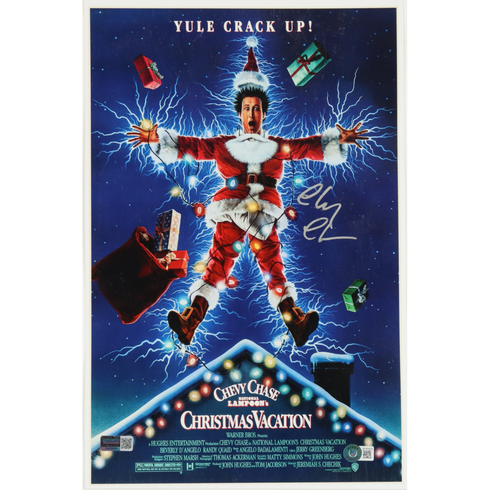 Chevy Chase Signed "Christmas Vacation" 11x17 Photo (Beckett ...