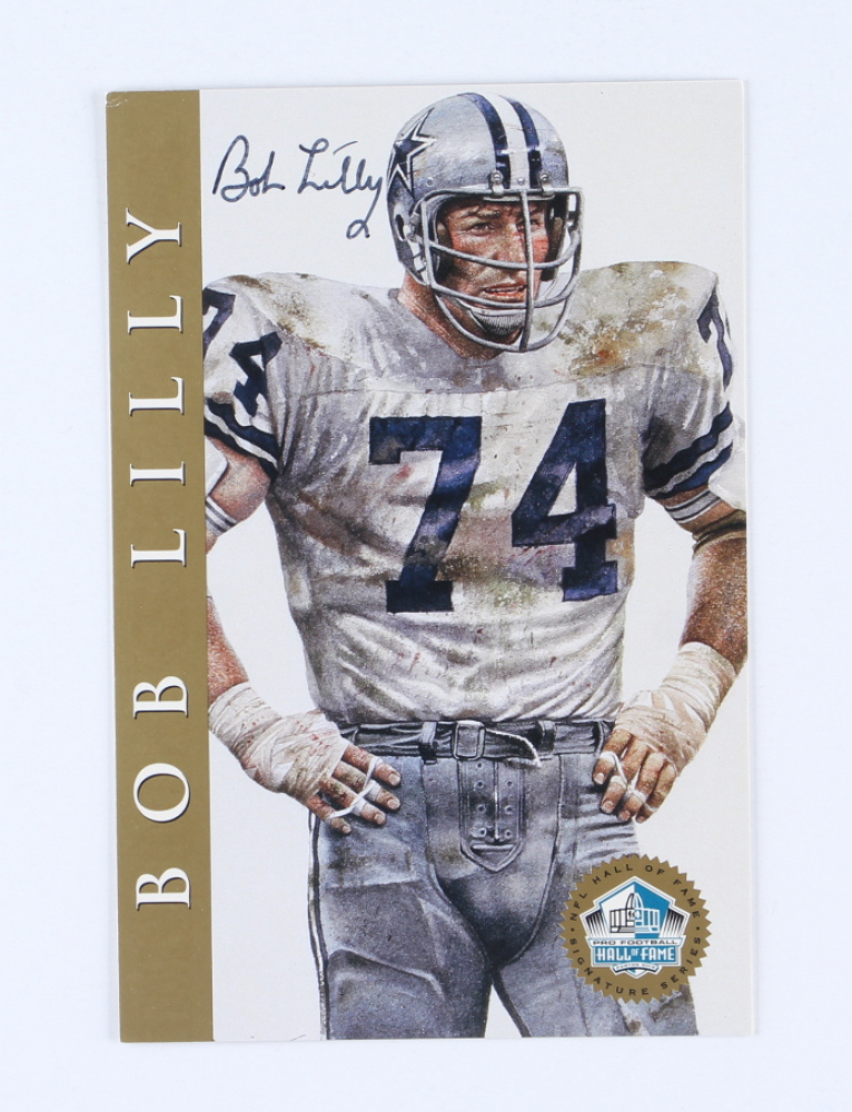 Bob Lilly Signed Hall of Fame Signature Series Card (PSA) | Pristine ...