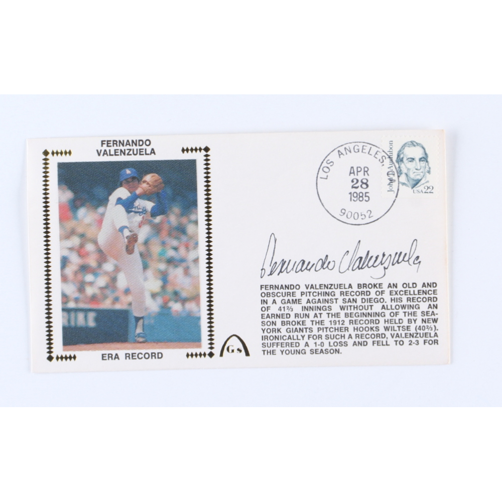Fernando Valenzuela Signed Dodgers Envelope (PSA) | Pristine Auction