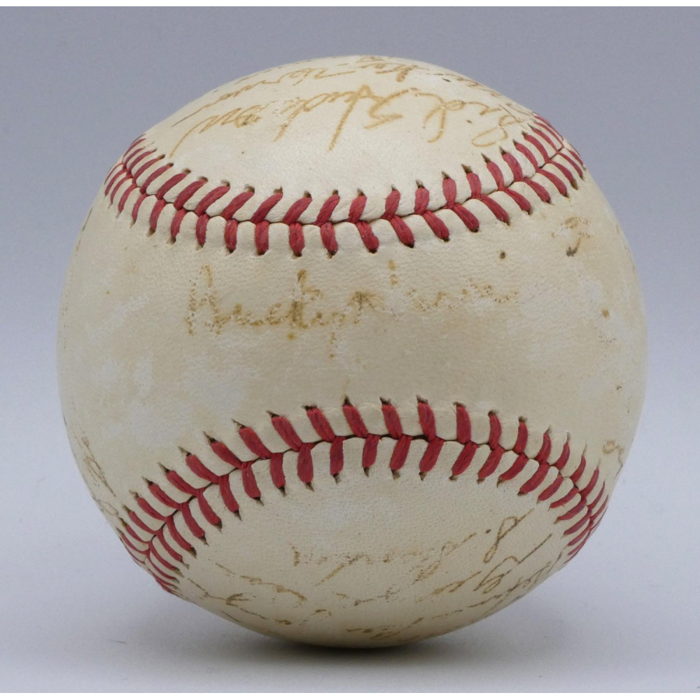 OAL Baseball Team-Signed by (22) 1941 Washington Senators with Bucky ...