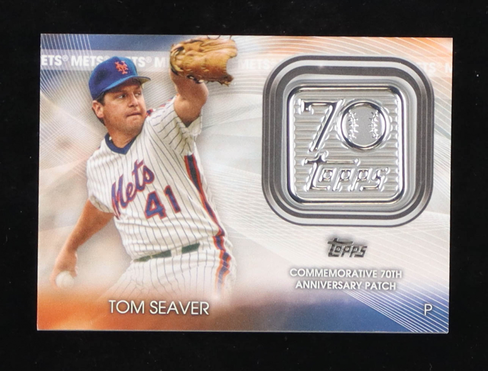 Tom Seaver 2021 Topps 70th Anniversary Commemorative Logo Patches ...