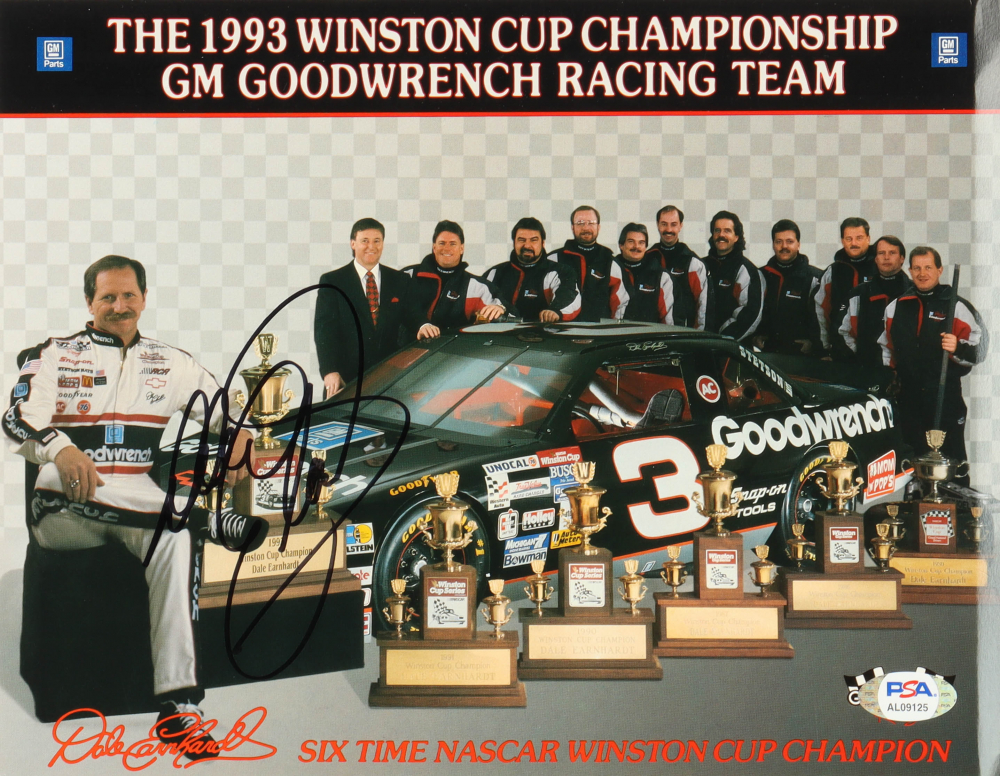 Dale Earnhardt Signed NASCAR 8x10 Photo (PSA) | Pristine Auction