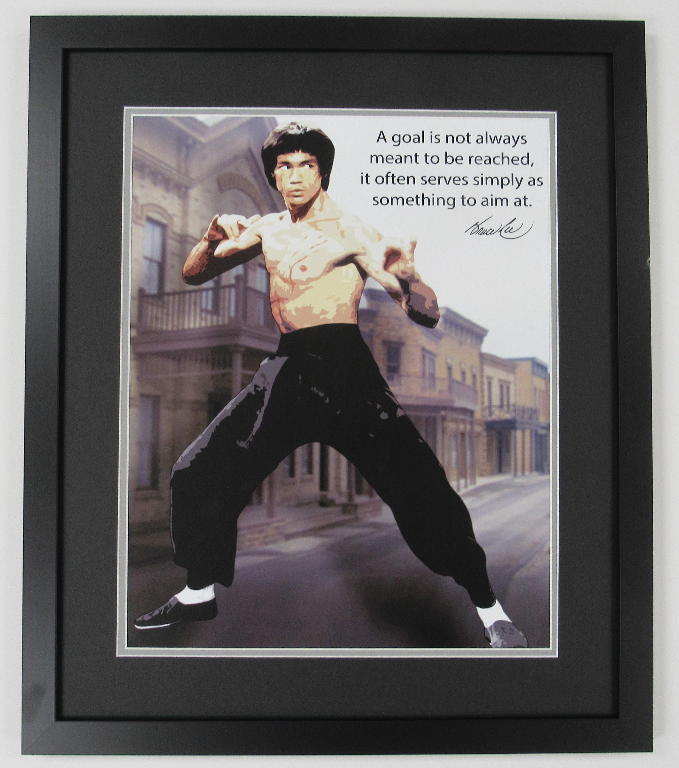 Bruce Lee Custom Framed Photo | Pristine Auction