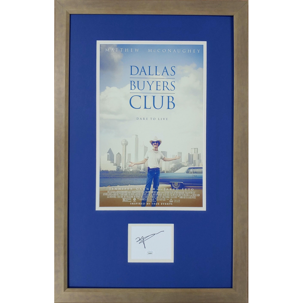 Matthew McConaughey Signed "Dallas Buyer's Club" Custom Framed Cut ...
