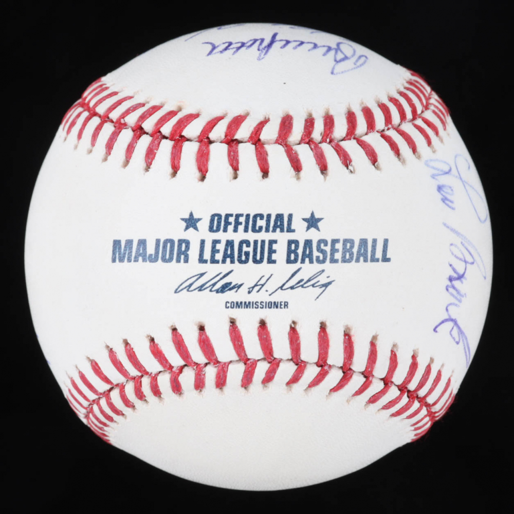 OML Hall of Fame Logo Baseball Signed by (4) with Lou Brock, Whitey ...