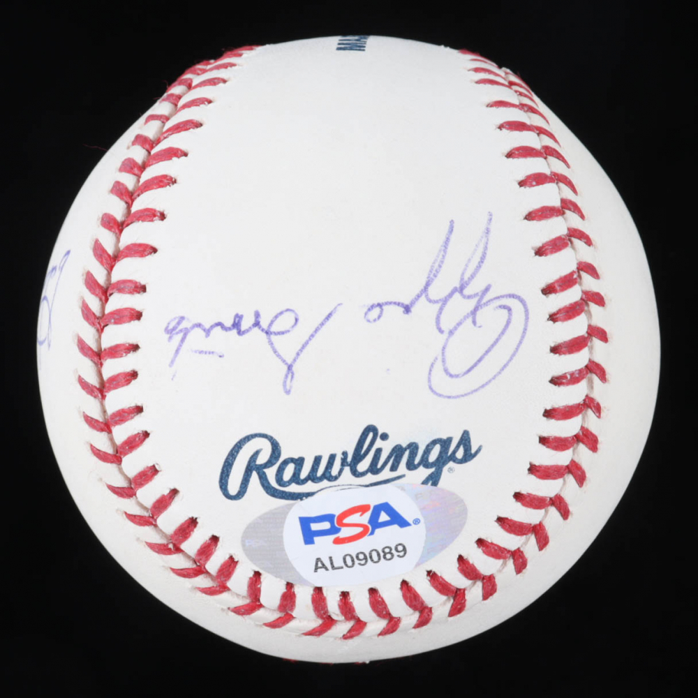OML Hall of Fame Logo Baseball Signed by (4) with Lou Brock, Whitey ...